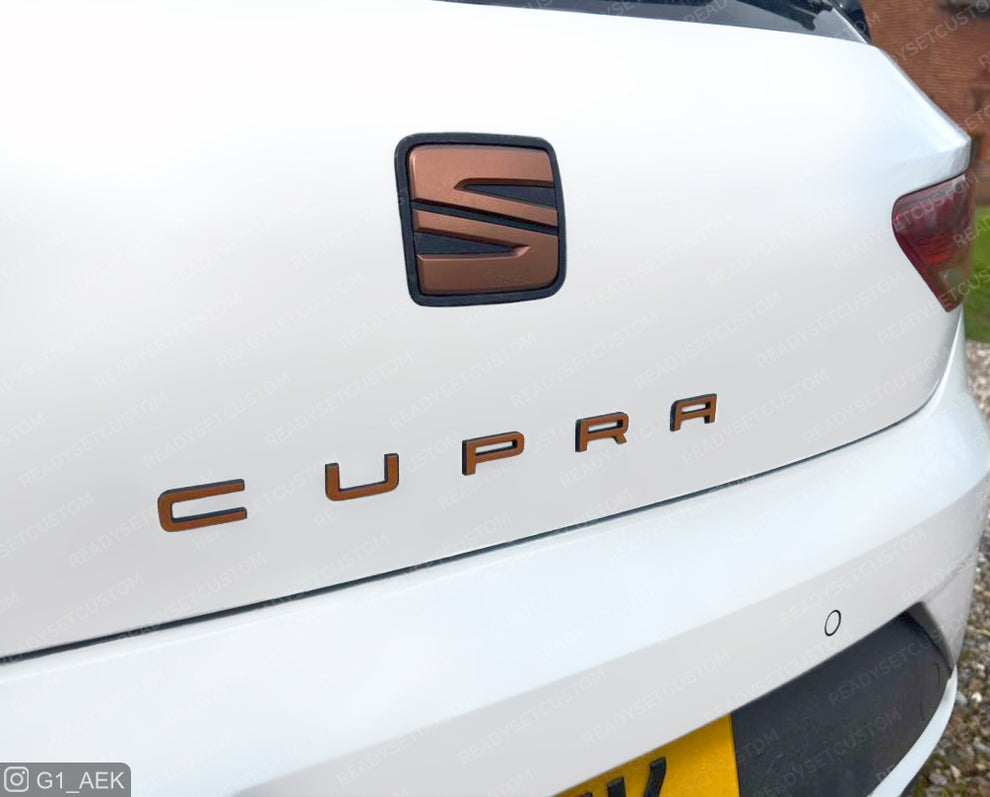 Rear CUPRA Badge Colour Change Sticker Decal for CUPRA LEON 2017 - 202 ...