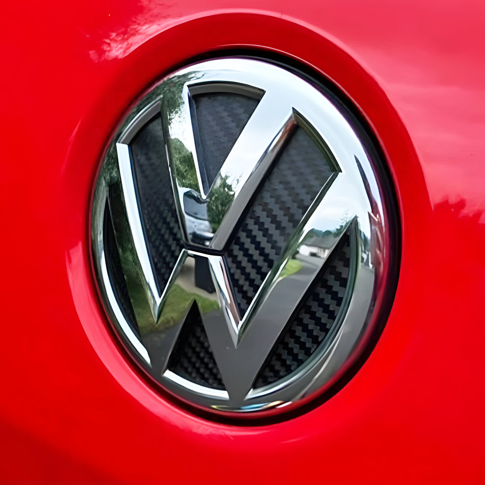 Volkswagen Polo MK5 6C | Front & Rear VW Badge Colour Change Badge Inl ...