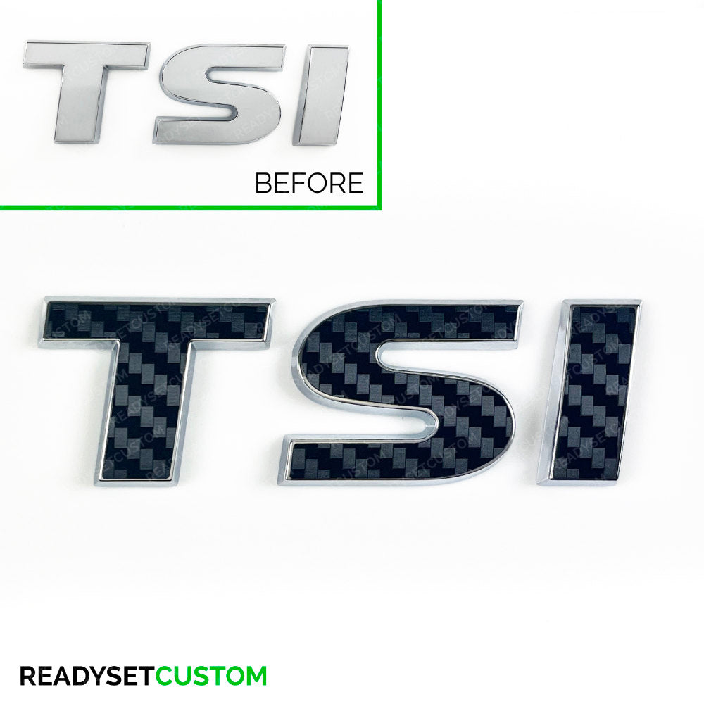 TSI Badge Colour Change Overlay Decal for VW Polo Mk5, 6c & 6r ...