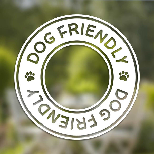 Dog Friendly Sticker / Decal | Pub, Shop, Cafe Window – READYSETCUSTOM