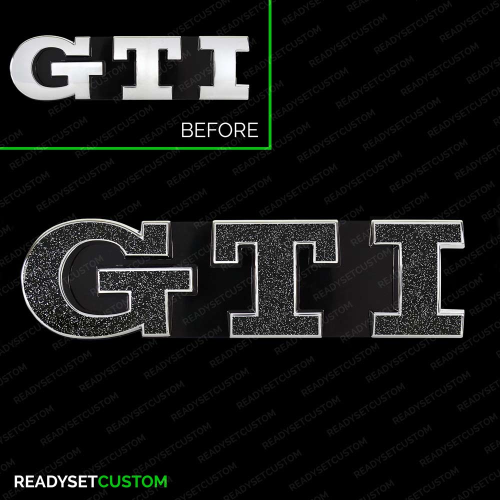 GTI Sticker Overlay for Front & Rear GTI Badges | VW POLO Mk5 Mk6, GOL ...
