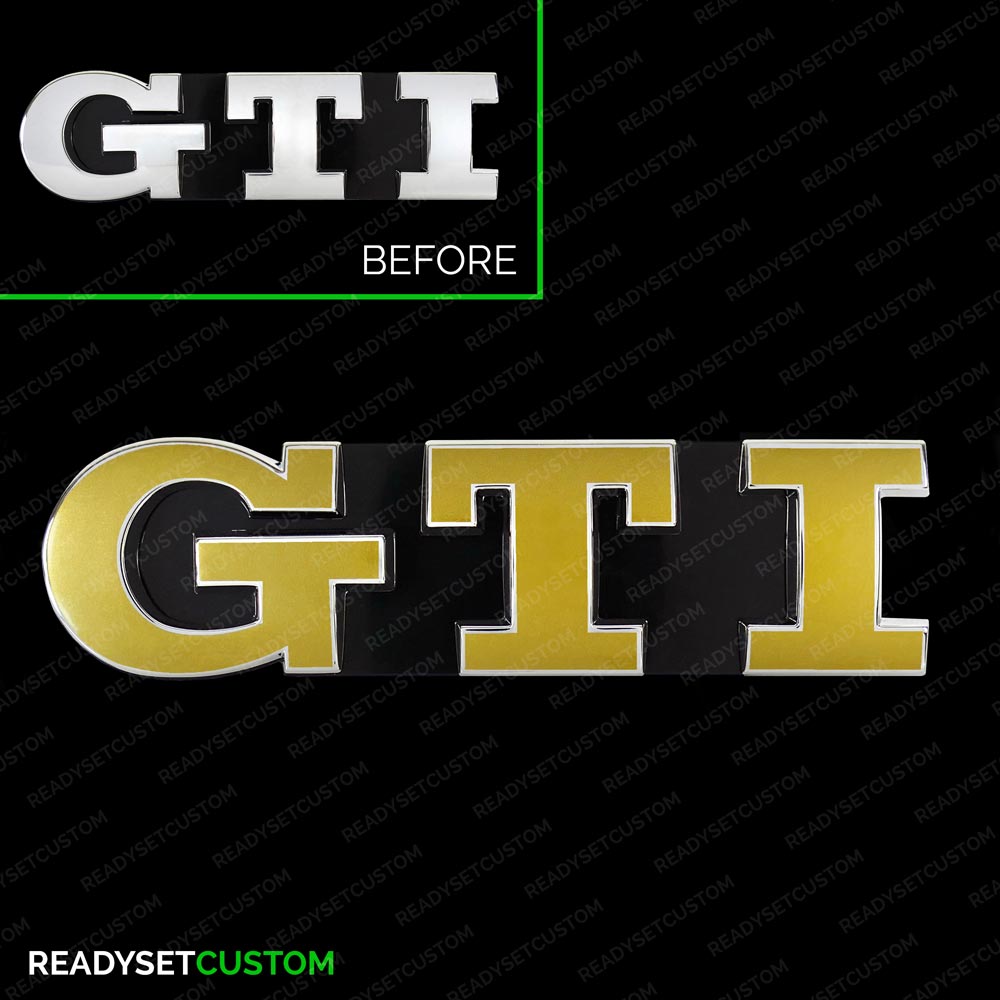 GTI Sticker Overlay for Front & Rear GTI Badges | VW POLO Mk5 Mk6, GOL ...