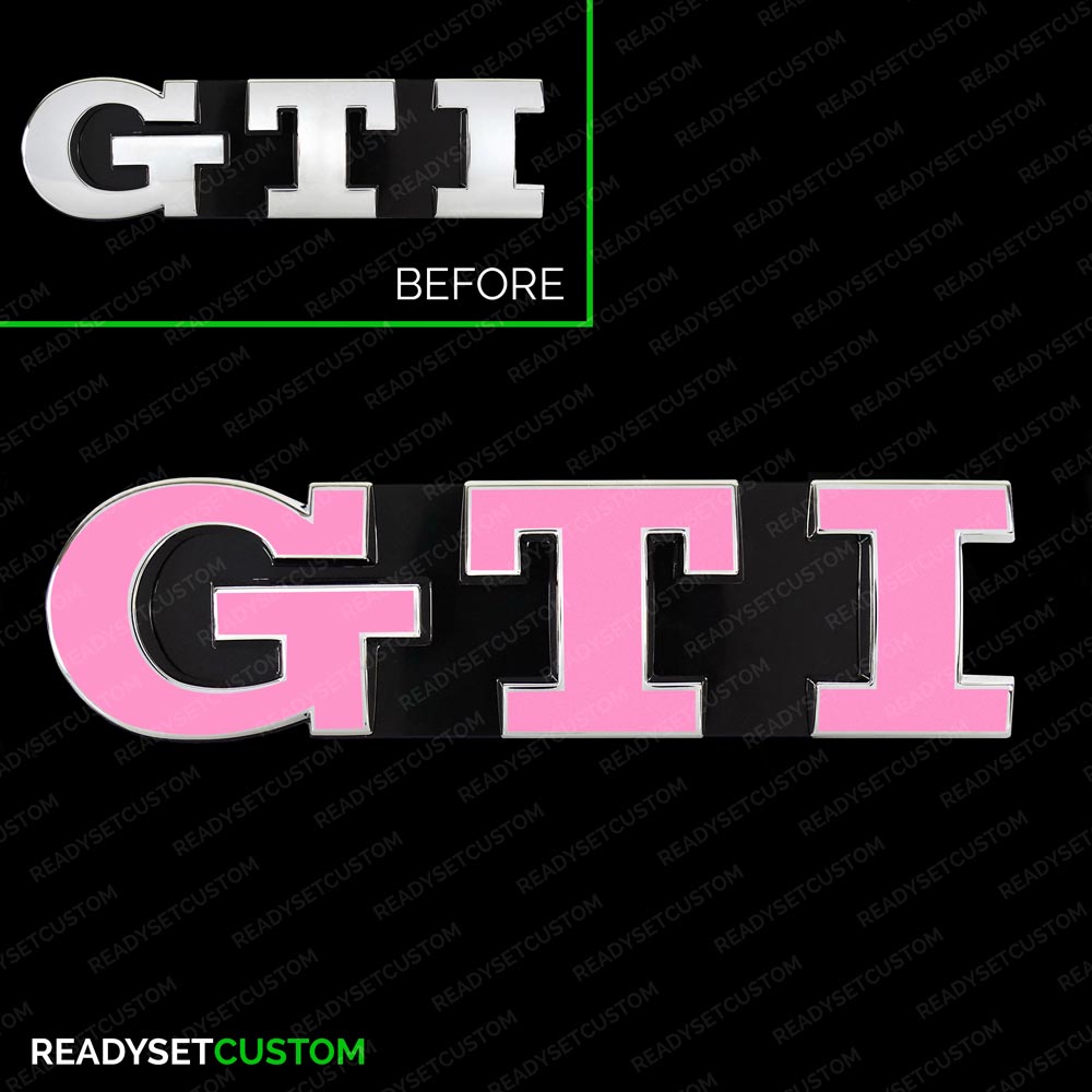 GTI Sticker Overlay for Front & Rear GTI Badges | VW POLO Mk5 Mk6, GOL ...