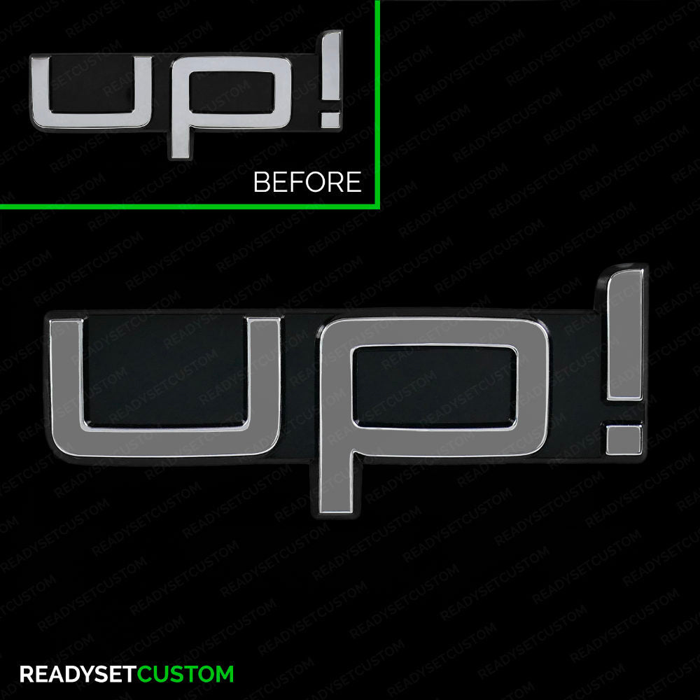 VW UP! Badge Colour Change Overlay Decal – READYSETCUSTOM