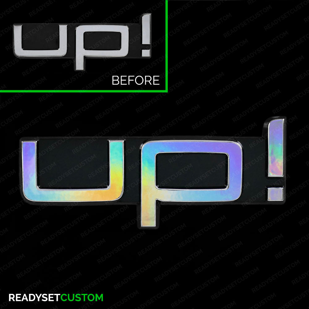 UP! Sticker Overlay for Rear UP Badge | Compatible with VW UP ...