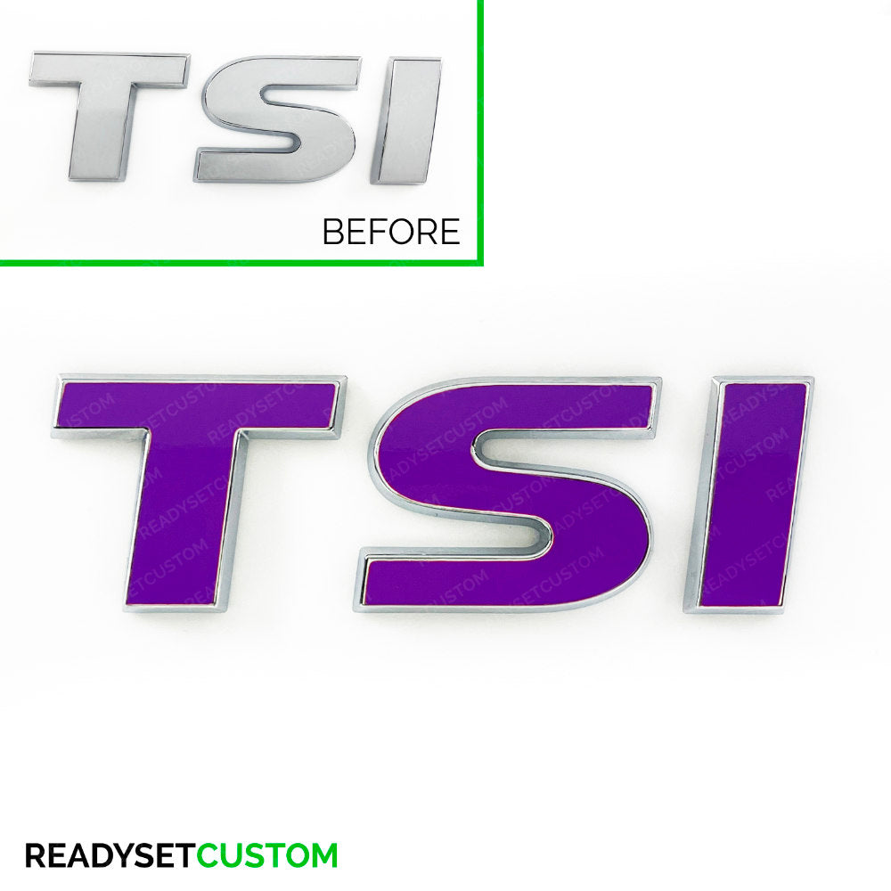TSI Sticker Overlay for Rear TSI Badge | Compatible with VW Polo Mk5 ...