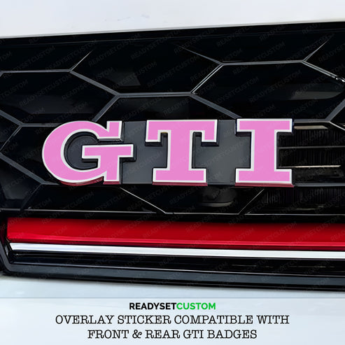 GTI Sticker Overlay for Front & Rear GTI Badges | Compatible with VW P ...
